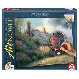 Malvorlage Schmidt Spiele "MyArtNoble, Thomas Kinkade, Malset Moonlight Cottage", bunt, Malvorlagen, KinderB:50cm H:40cm, Pappe, B:50cm H:40cm