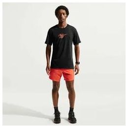 T-Shirt Nike "M NK DF TEE STD AEROSWIFT GFX", Herren, Gr. M, schwarz, bright crimson, Obermaterial: 57% Baumwolle, 43% Polyester, normal, Rundhals, Shirts T-Shirt