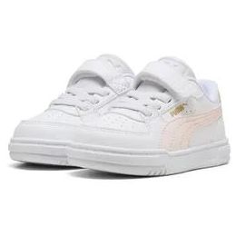Sneaker Puma "Caven III Sneakers Kinder", Damen, Gr. 19, wei&szlig; jasmine flower rosy outlook pink, Obermaterial: Textil, Synthetik. Futter: Textil. Innensohle: Textil, Keine Angabe. Laufsohle: Gummi, Schuhe Sneaker
