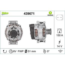 Valeo Generator NEW ORIGINAL PART 439671 f&uuml;r Mercedes