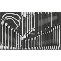 SONIC EQUIPMENT Ring-/Gabelschl&uuml;sselsatz Schraubenschl&uuml;sselsatz SFS-M 47-tlg. 604702