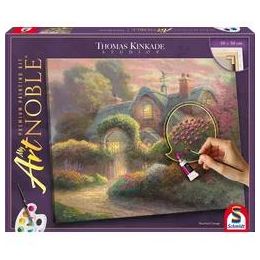 Malvorlage Schmidt Spiele "MyArtNoble, Thomas Kinkade, Malset Rosebud Cottage", bunt, Malvorlagen, KinderB:50cm H:40cm, Pappe, B:50cm H:40cm