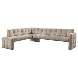 Essbank exxpo - SOFA FASHION "Barista, bequem und elegant, hohe Bodenfreiheit", beige, B:265cm H:83cm T:199cm, Sitzb&auml;nke, Essbank, Eckbank Barista bequem und elegant, hochwertige Detailverarbeitung