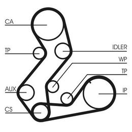 CONTINENTAL CTAM Wasserpumpe + Zahnriemensatz ct901wp3 f&uuml;r Ford