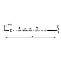 Bosch Seilzug, Feststellbremse 1987482921 f&uuml;r KIA
