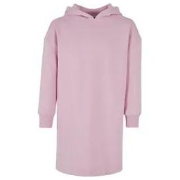 Shirtkleid Urban Classics "Urban Classics Damen Girls Oversized Terry Hoody Dress", M&auml;dchen, Gr. 110/116, Normalgr&ouml;&szlig;en, girlypink, 65% Baumwolle, 35% Polyester, unifarben, oversize, ohne Ausschnitt, Kleider Shirtkleid