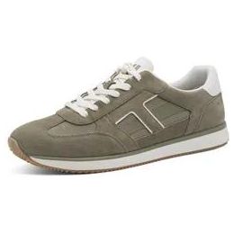 Sneaker Tamaris, Herren, Gr. 43, oliv, Lederimitat, Textil, Veloursleder, unifarben mit Farbeinsatz, Schuhe Sneaker, Freizeitschuh, Schn&uuml;rschuh mit Ortholite-Ausstattung, f&uuml;r Herren