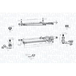 MAGNETI MARELLI Wischergest&auml;nge 085570700010 vorne f&uuml;r OPEL FORD