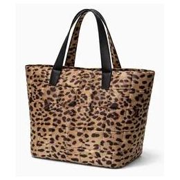 Schultertasche "Big Leo", Damen, Gr. B/H/T: 54cm x 33cm x 20cm onesize, braun, Kunstfaser, Collezione Alessandro, Taschen Schultertasche, XXL Handtasche im Leo-Look