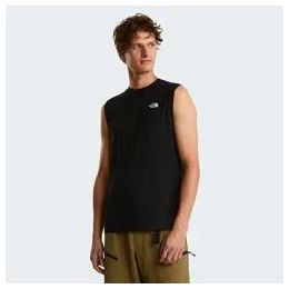 Tanktop The North Face "M EVOLUTION SIMPLE DOME TANK", Herren, Gr. XXL, tnf schwarz, Obermaterial: 100% Baumwolle, normal, Rundhals, Tops Tanktop, sportlicher Stil, f&uuml;r Sportmode und Outdoormode, &auml;rmellos