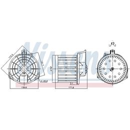 NISSENS Innenraumgebl&auml;se 87549 f&uuml;r HONDA