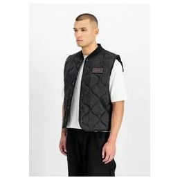 Funktionsweste Alpha Industries "Q-1 Vest", Herren, Gr. S, schwarz, Obermaterial: 100% Nylon; Futter: 100% Nylon; F&uuml;llung: 100% Polyester, Westen Funktionsweste