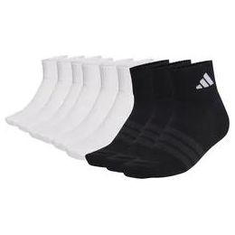 Kurzsocken Adidas ORIGINALS "Socken Cushioned Sportswear Ankle Socks 9P 9er Pack", Herren, Gr. 37-39, bunt (2xwei&szlig;, schwarz), Obermaterial: 57% Baumwolle CO. 40% Polyester PES. 2% Elasthan EL. 1% Polyamid PA., Socken