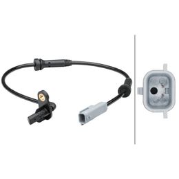 Hella Sensor, Raddrehzahl 6pu012679221 Hinterachse f&uuml;r DACIA