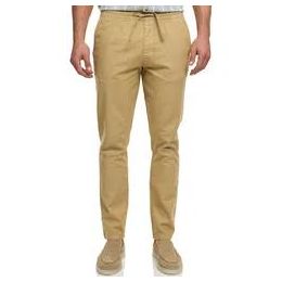 Schlupfhose INDICODE "INVitamin", Herren, Gr. XL, N-Gr, cornstalk, Web, Obermaterial: 55% Leinen, 45% Baumwolle, unifarben, regular fit kn&ouml;chellang, Hosen Schlupfhose