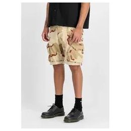 Shorts Alpha Industries "Crew Short Camo", Herren, Gr. 32, Normalgr&ouml;&szlig;en, desert camo 91, Obermaterial: 98% Baumwolle, 2% Elastan, Hosen Shorts