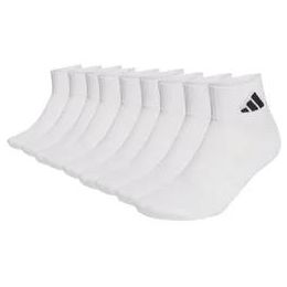 Kurzsocken Adidas ORIGINALS "Socken Cushioned Sportswear Ankle Socks 9P 9er Pack", Herren, Gr. 37-39, wei&szlig;, Obermaterial: 57% Baumwolle CO. 40% Polyester PES. 2% Elasthan EL. 1% Polyamid PA., Socken