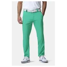 Chinos MEYER "Augusta", Herren, Gr. 38, L&auml;nge 34, gr&uuml;n, 88% Polyamid, 12% Elasthan, unifarben, figurumspielend lang, Hosen, High Performance 4-Way-Stretch, aus der Golf Serie