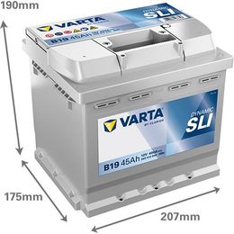 Varta Starterbatterie 545412040k262 11.57KG f&uuml;r FORD FIAT CHEVROLET PEUGEOT HYUNDAI MERCEDES-BENZ VW RENAULT TOYOTA SMART AUDI HONDA FIAT / LANCIA CI