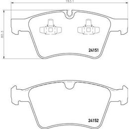 Brembo Bremsensatz, Scheibenbremse Bremsensatz-Vorderachse COATED DISC LINE / STANDARD ijg5y0ugf5 Vorderachse innenbel&uuml;ftet 375mm 32mm f&uuml;r MERCEDES-BE