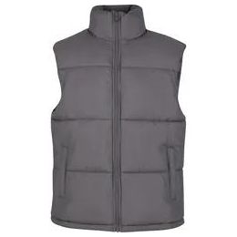 Steppweste Urban Classics "Urban Classics Basic Puffer Vest", Herren, Gr. 5XL, cloudgrau, 100% Polyamid, Rundhals, Westen Steppweste