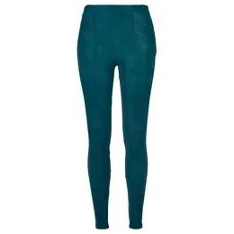Leggings Urban Classics "Urban Classics Damen Ladies Washed Faux Leather Pants", Damen, Gr. XS, US-Gr&ouml;&szlig;en, jasper, 85% Polyester, 15% Elasthan, unifarben, slim fit, Hosen Leggings