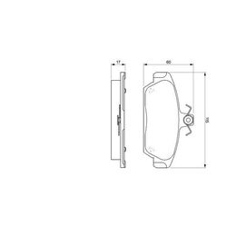 Bosch ijf1411gn4 Vorderachse bel&uuml;ftet 239mm 21mm f&uuml;r ROVER MG