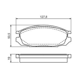 Bosch Bremsensatz, Scheibenbremse ijzjsgmek7 Hinterachse bel&uuml;ftet 316mm 18mm f&uuml;r NISSAN