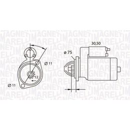 MAGNETI MARELLI Starter 063523627010 f&uuml;r ALFA ROMEO MITSUBISHI