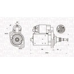 MAGNETI MARELLI Starter 063720619010 f&uuml;r Ford VW