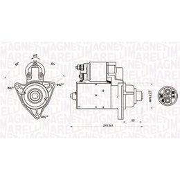 MAGNETI MARELLI Starter 063721176010 f&uuml;r Skoda VW