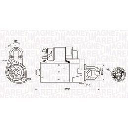 MAGNETI MARELLI Starter 063721249010 f&uuml;r Mercedes