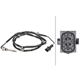 Hella Sensor, Abgastemperatur 6pt358181071 f&uuml;r Opel GM