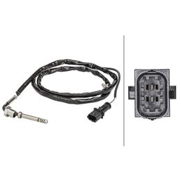 Hella Sensor, Abgastemperatur 6pt358181081 f&uuml;r Opel