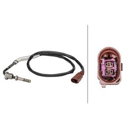Hella Sensor, Abgastemperatur 6pt358181031 f&uuml;r VW