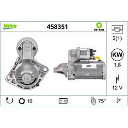 Valeo Starter 458351 f&uuml;r Opel Fiat GM Vaughall CHEVROLET