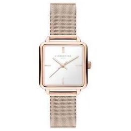 Quarzuhr Liebeskind Berlin "Modern Mesh", ros&eacute;goldfarben, Armbanduhren, Damen, Quarzuhr, Armbanduhr, Damenuhr, Edelstahlarmband, analog