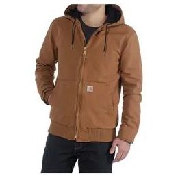 Funktions-Kapuzensweatjacke Carhartt "Duck Active", Damen, Gr. M, braun, Obermaterial: 100% Baumwolle CO., Sweatjacken