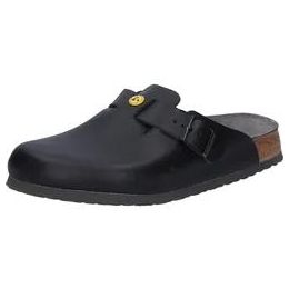 Pantolette Birkenstock "Boston ESD", Damen, Gr. 40, schwarz, Obermaterial: 100% Rindsleder Leather cow., Schuhe Pantolette