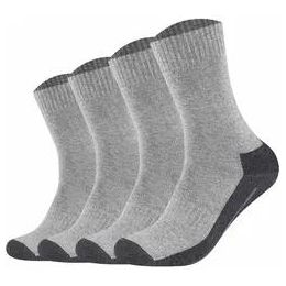 Sneakersocken Camano "Socken 4er Pack", Herren, Gr. 43-46, grau, Obermaterial: 47% Polyester PES. 37% Baumwolle CO. 15% Polyamid PA. 1% Elasthan EL., Socken Sneakersocken