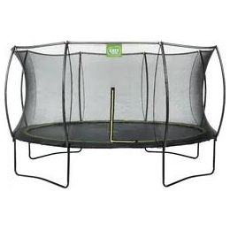 Gartentrampolin EXIT "Silhouette", schwarz (schwarz, schwarz), Trampoline, Kinder, &Oslash; 427cm, mit Sicherheitsnetz