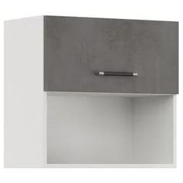 Klapph&auml;ngeschrank IMPULS K&Uuml;CHEN "Prag", in vier Breiten, H&ouml;he: 57,9 cm", grau (beton, optik schiefer dunkelgrau), B:60cm H:57,9cm T:34,2cm, Dekorfolie, Holzwerkstoff, Schr&auml;nke, vormontiert, mit Klappt&uuml;r und offener Nische