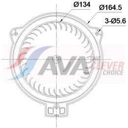 AVA QUALITY COOLING Innenraumgebl&auml;se to8811 f&uuml;r TOYOTA