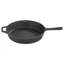 Bratpfanne GSW "Black Iron BBQ", schwarz, H:5cm &Oslash;:26cm, Pfannen, Bratpfanne, Pfanne zur Anwendung auf dem Grill, Feuer oder im Backofen