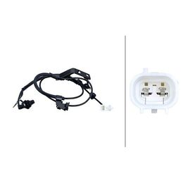 Hella Sensor, Raddrehzahl 6pu230048751 Vorderachse rechts f&uuml;r TOYOTA