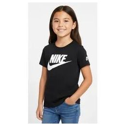 T-Shirt Nike SPORTSWEAR, M&auml;dchen, Gr. 86, schwarz(wei&szlig;), Obermaterial: 60% Baumwolle, 40% Polyester, Rundhals, Shirts T-Shirt, f&uuml;r Kinder, aus Baumwolle und Polyester, pflegeleicht
