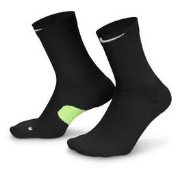 Kniestr&uuml;mpfe Nike "U NK MDWT RUN CREW 1PR - 168", Damen, Gr. S (34/37), schwarz, smoke, Obermaterial: 93% Polyester, 6% Elasthan, 1% Nylon, Socken Kniestr&uuml;mpfe