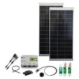 Solaranlage Phaesun "Caravan Kit, Base Camp Aero MPPT WRM20 240 W", silber, Solarmodule