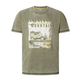 Rundhalsshirt Jan Vanderstorm "T-Shirt RASIK", Damen, Gr. XXL, gr&uuml;n (oliv), Obermaterial: 60% Baumwolle CO. 40% Polyester COOLMAX PES(Coolmax)., Shirts Rundhalsshirt