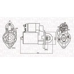 MAGNETI MARELLI Starter 063720879010 f&uuml;r Opel Vaughall DAEWOO CHEVROLET ISUZU